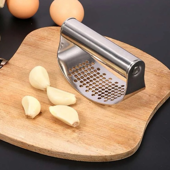 Kitchen | Stainless Steel Garlic Rocker Press Manual Minced Garlic ...